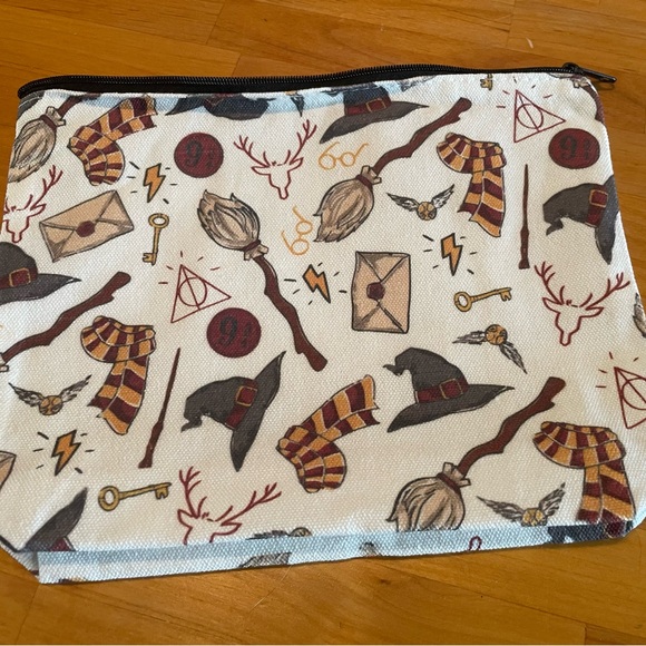 Other | Wizard Themed Pouch With Magical Icons | Poshmark